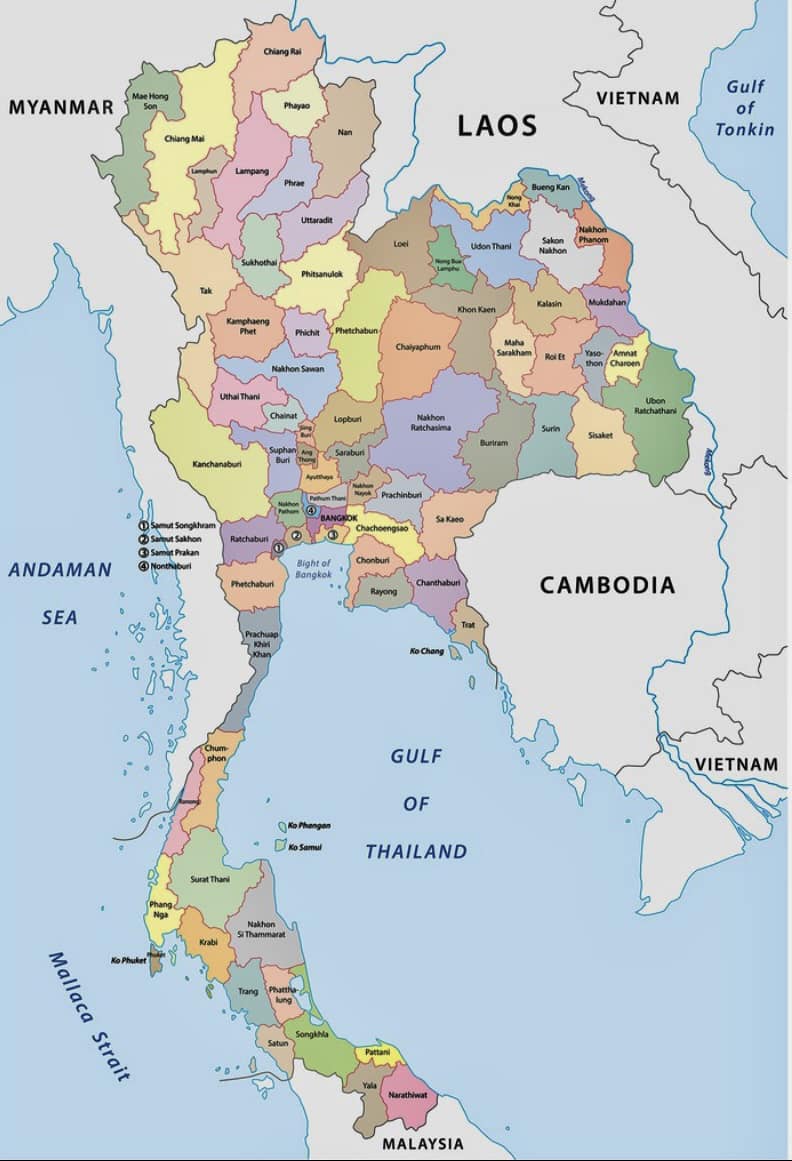 Thailand Map Maps Of Thailand | Detailed Map Of Thailand In English